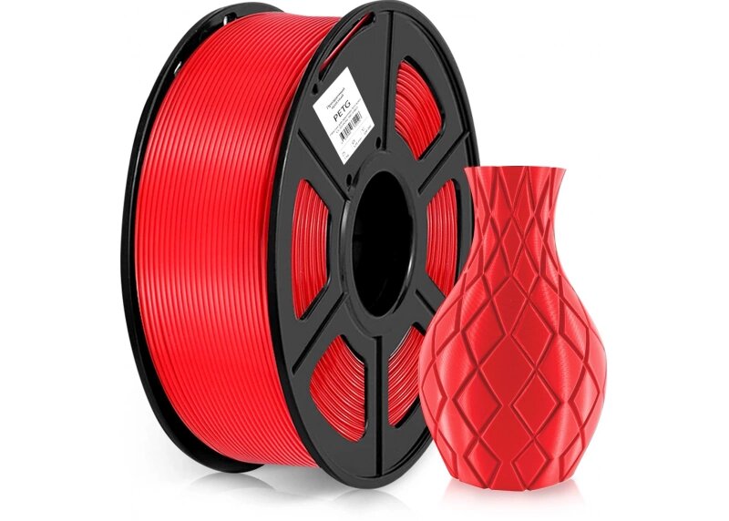 Пластик для принтера 3D Cactus CS-3D-PETG-1KG-T-RED PETG d1.75мм 1кг 1цв.