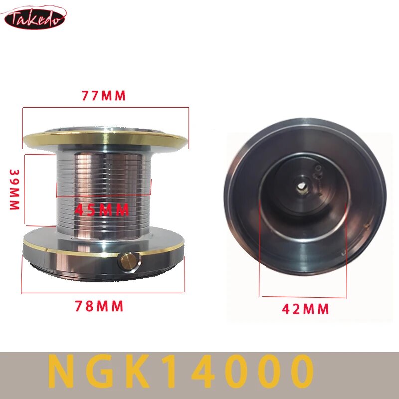 Takedo NGK14000 катушка безынерционная, 77x78x39 мм