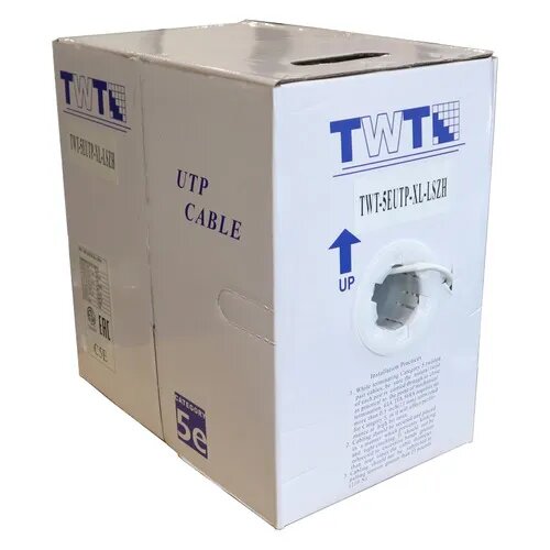 Кабель информационный LanMaster кат.5E, 305м, белый [twt-5eutp-xl-lszh]