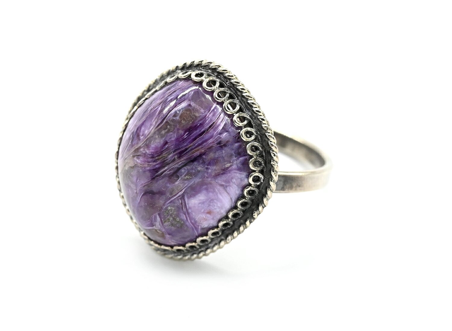 Кольцо, чароит