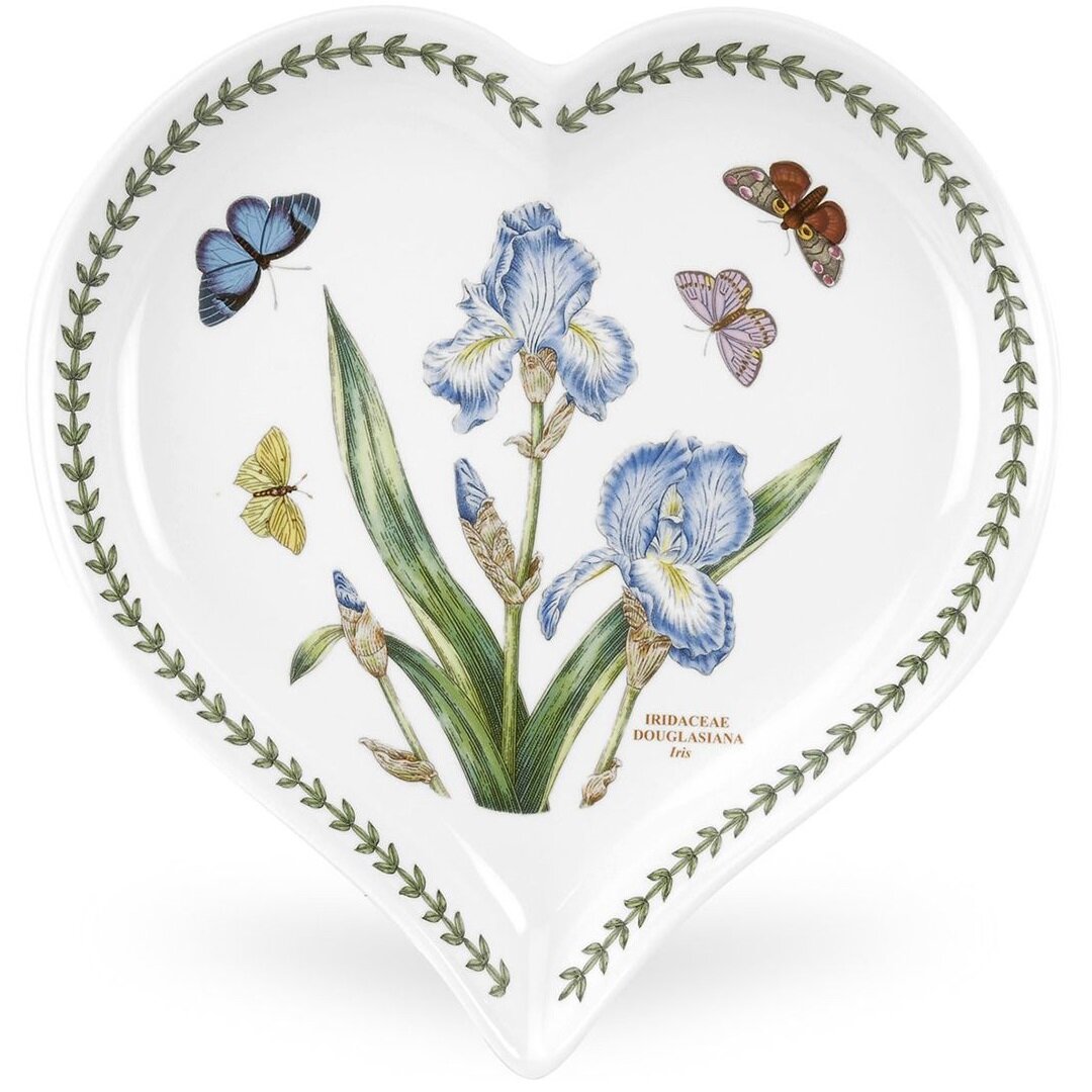 Блюдо-сердце Portmeirion Botanic Garden Iris BG46200