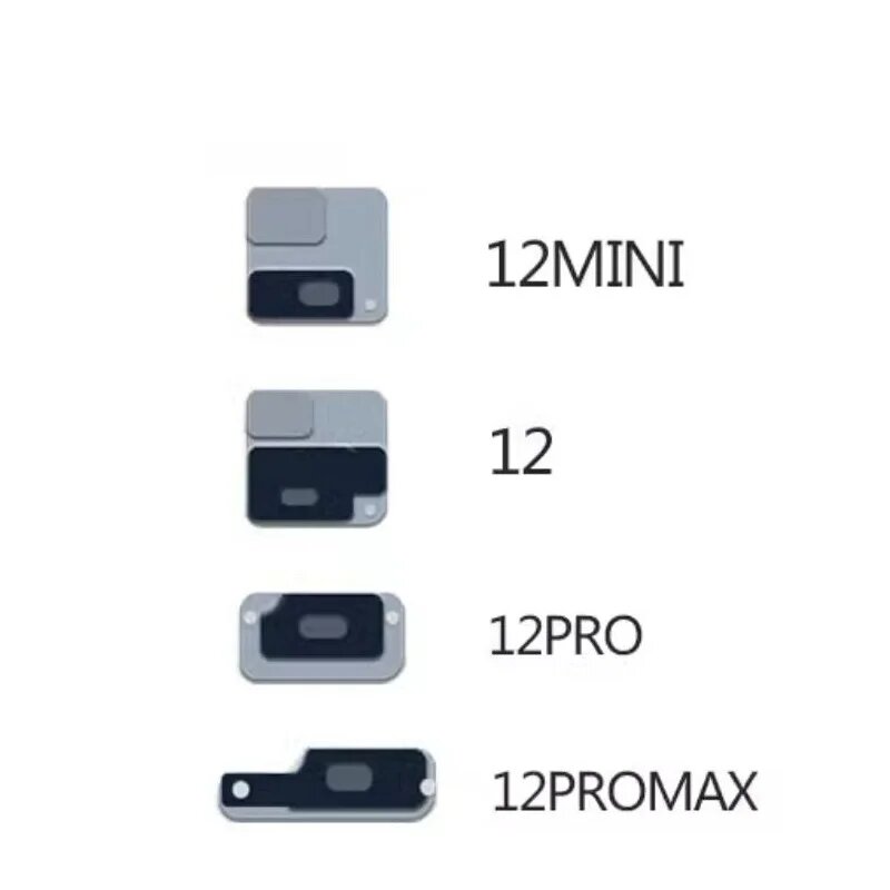 10 шт. для iPhone 12/12 Mini/12 Pro/12 Pro Max, противопыльная сетка Intsall, большая 12 Mini-Black