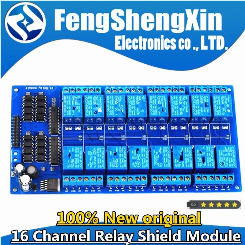 16-канальный релейный модуль 5В 12В 24В для Arduino, 12v 16Channel