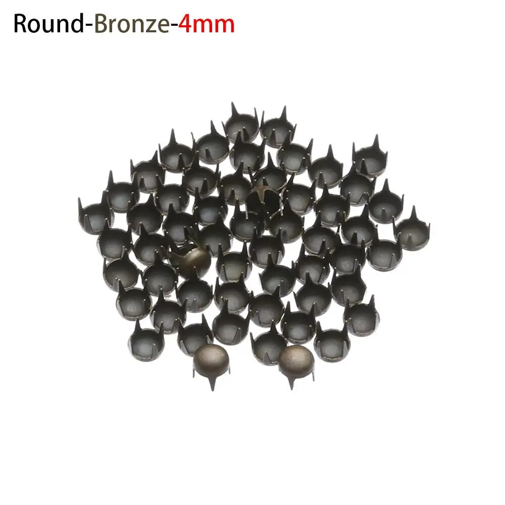 Металлические пуговицы бронзовые Round 4mm 50 шт