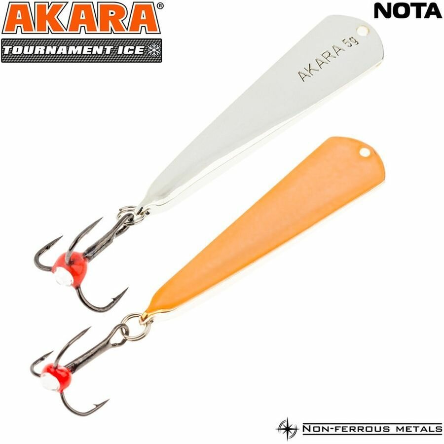 Блесна Akara Tournament Ice Nota 35 3гр. SIL/CU