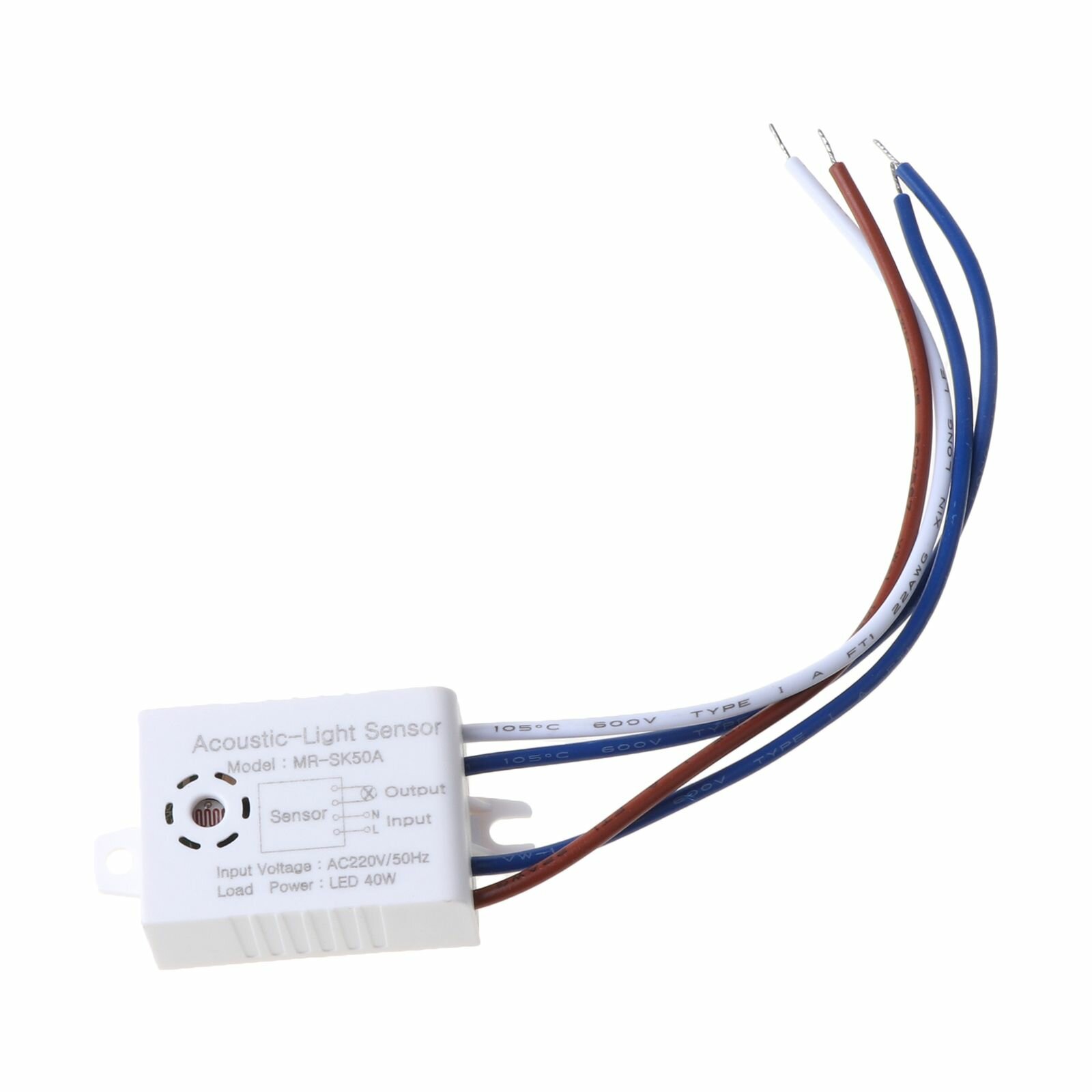 Выключатель,220V звуковой и световой контрольный датчик