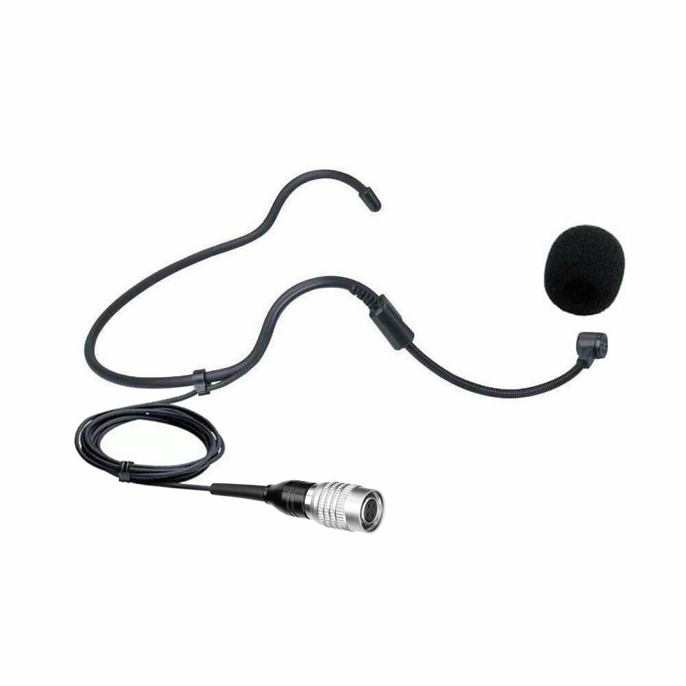 Головной микрофон для Audio Technica беспроводной системы, сердцевидные наушники для сцены, телевидения и презентаций, односторонний, 4-Pin Hirose (HRS) Female Connector