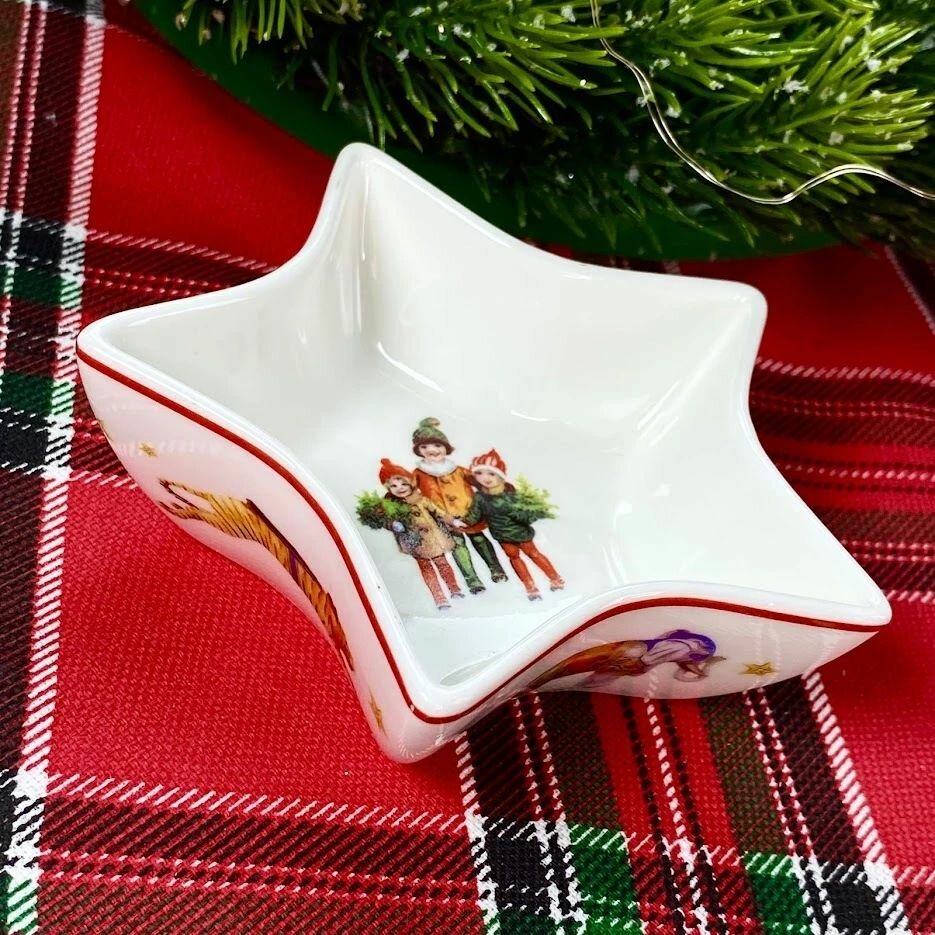 Глубокое блюдо Lenardi Новый Год 11см фарфор