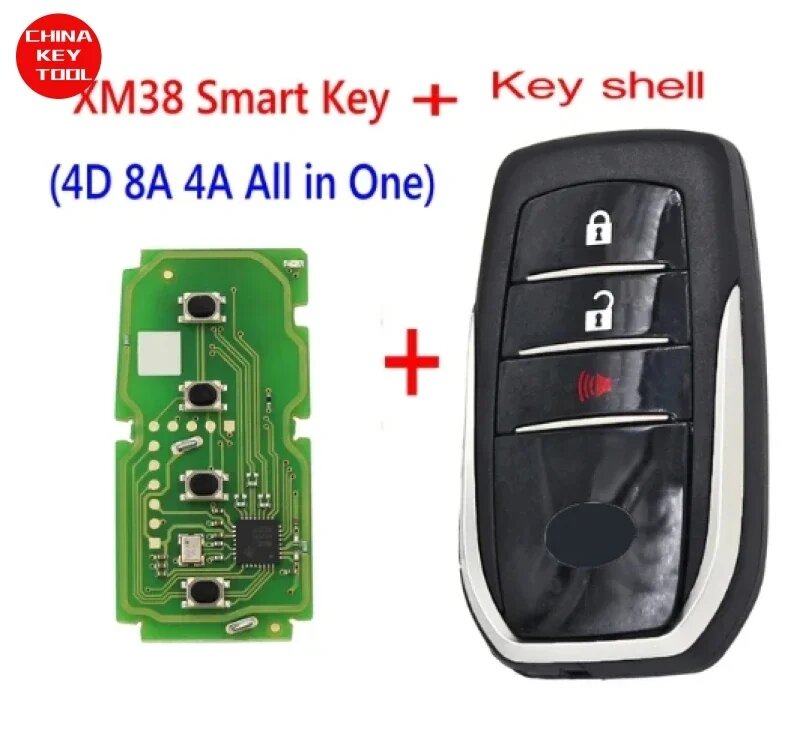 Xhorse XSTO01EN для Toyota XM38 Smart Key 4D 8A 4A «все в одном» с для KEY TOOL Plus Max VVDI2 VVDI Mini Поддержка обновления DAKA2 PLUS 1 BUTTONS