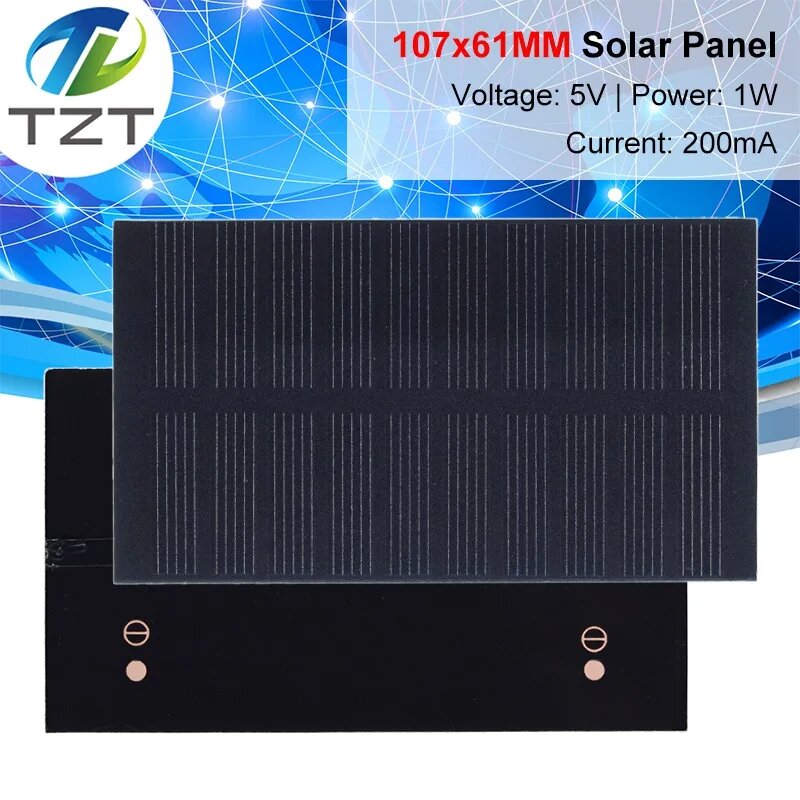 Солнечная панель TZT 1 Вт 5 В 1PCS