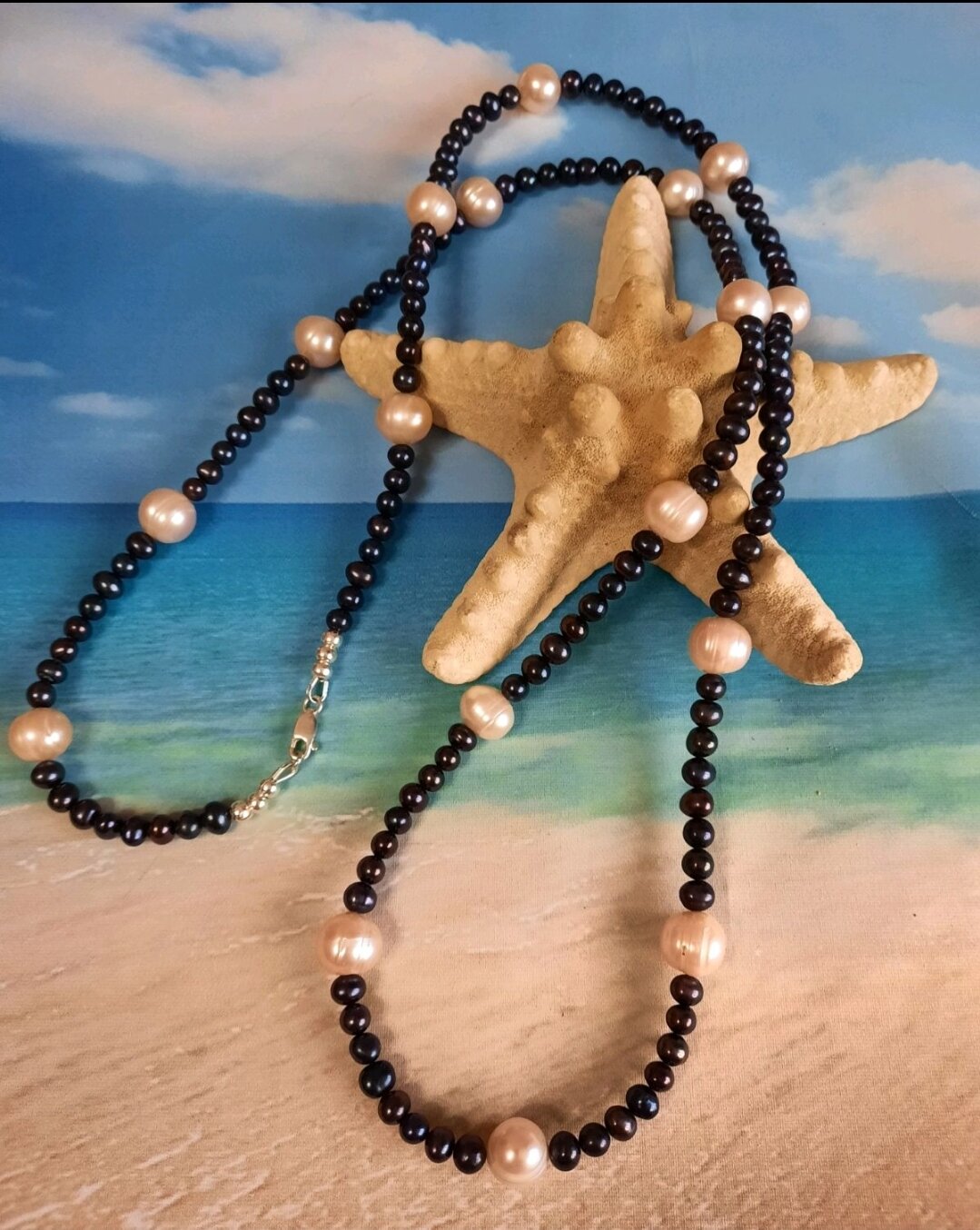 Бусы, жемчуг культивированный