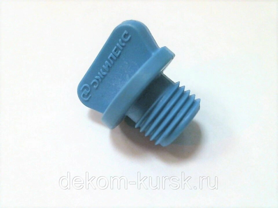 Заглушка пластмассовая пробка Джилекс насоса Джамбо НР1/4" синяя