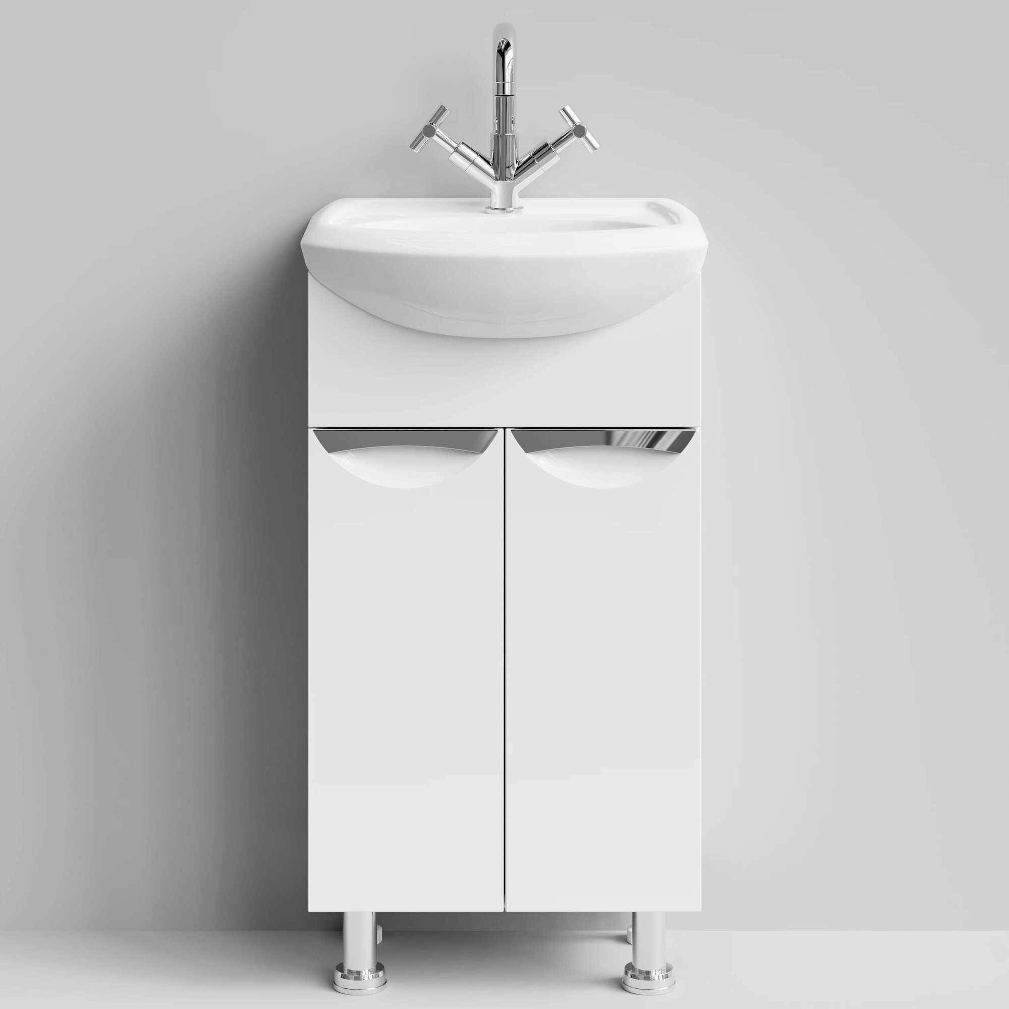 Тумба с раковиной Vod-ok Лира 45 белая