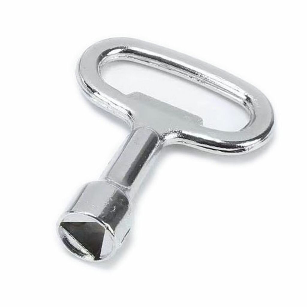 Замок двери электрощита с ключом - треугольный ключ