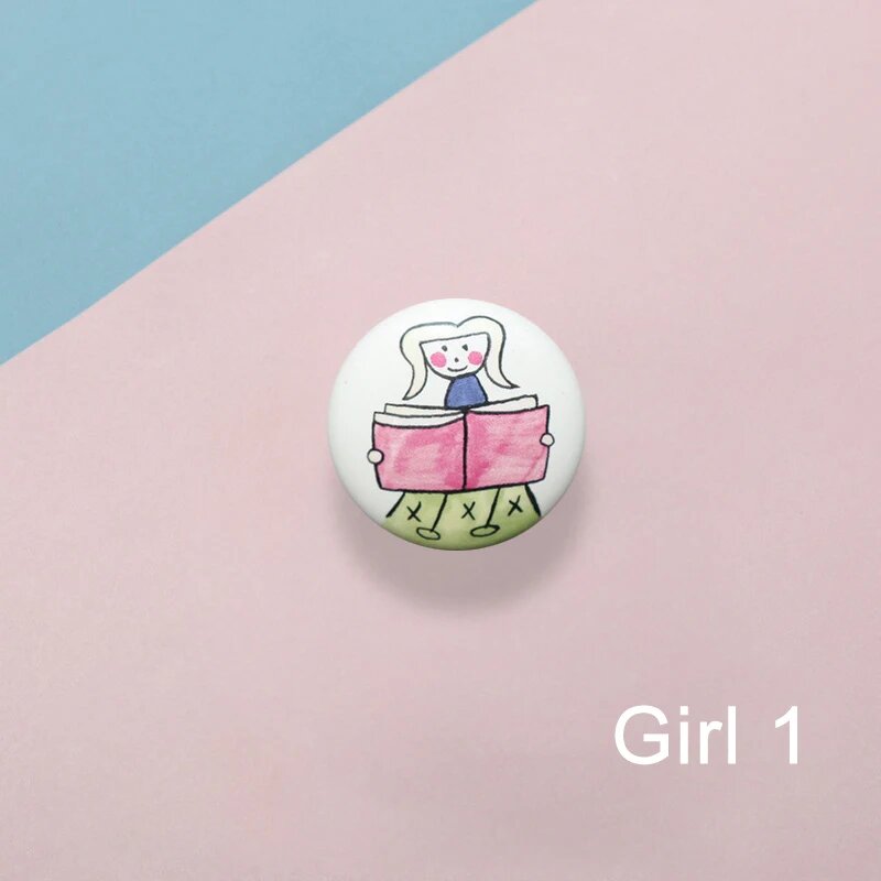 NAIERDI детские керамические ручки для шкафов girl 1