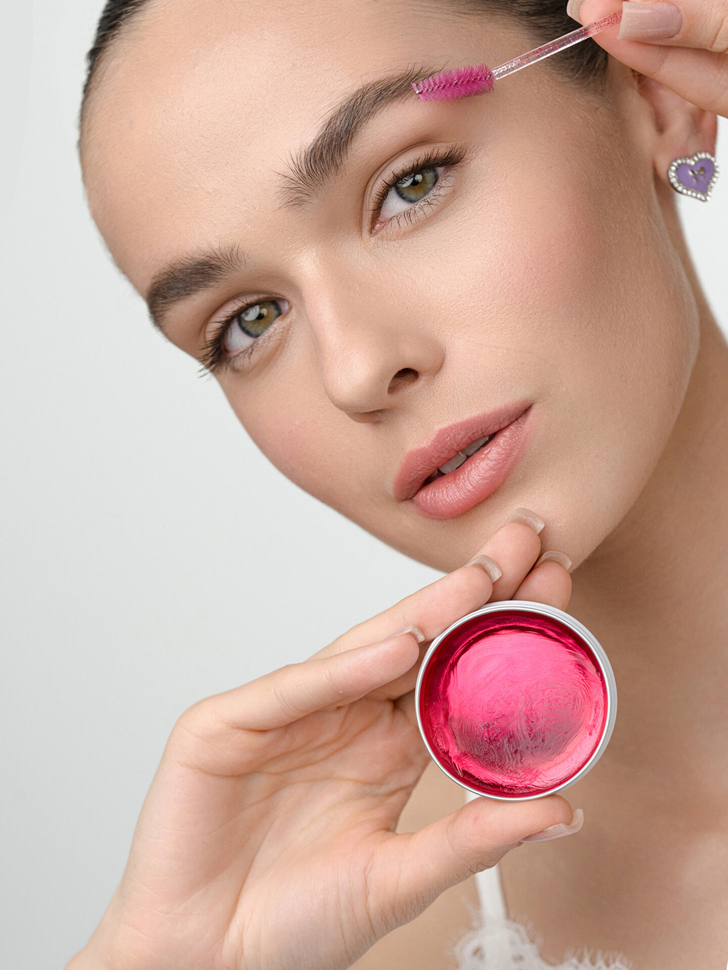 Гель воск фиксатор для бровей с щеточкой