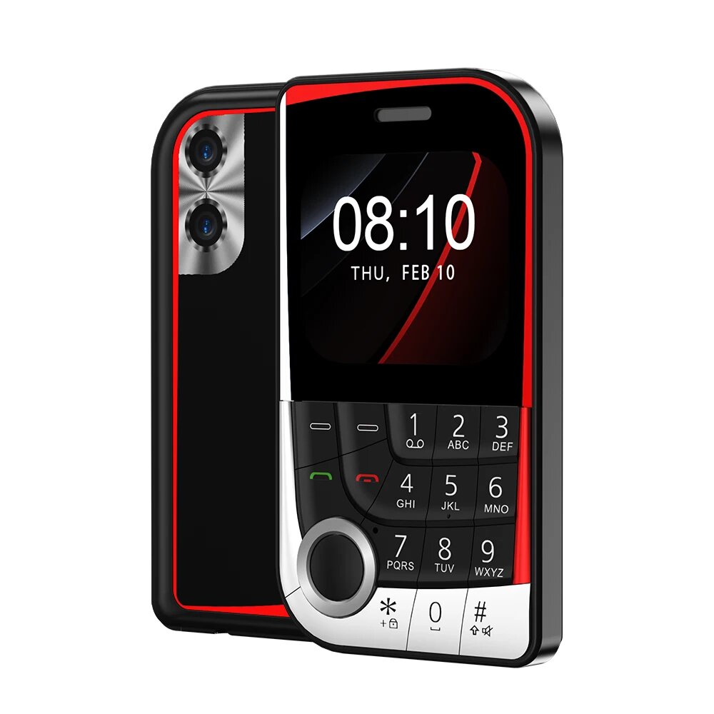 Черный мобильный телефон SERVO V10 с двумя SIM, фонариком