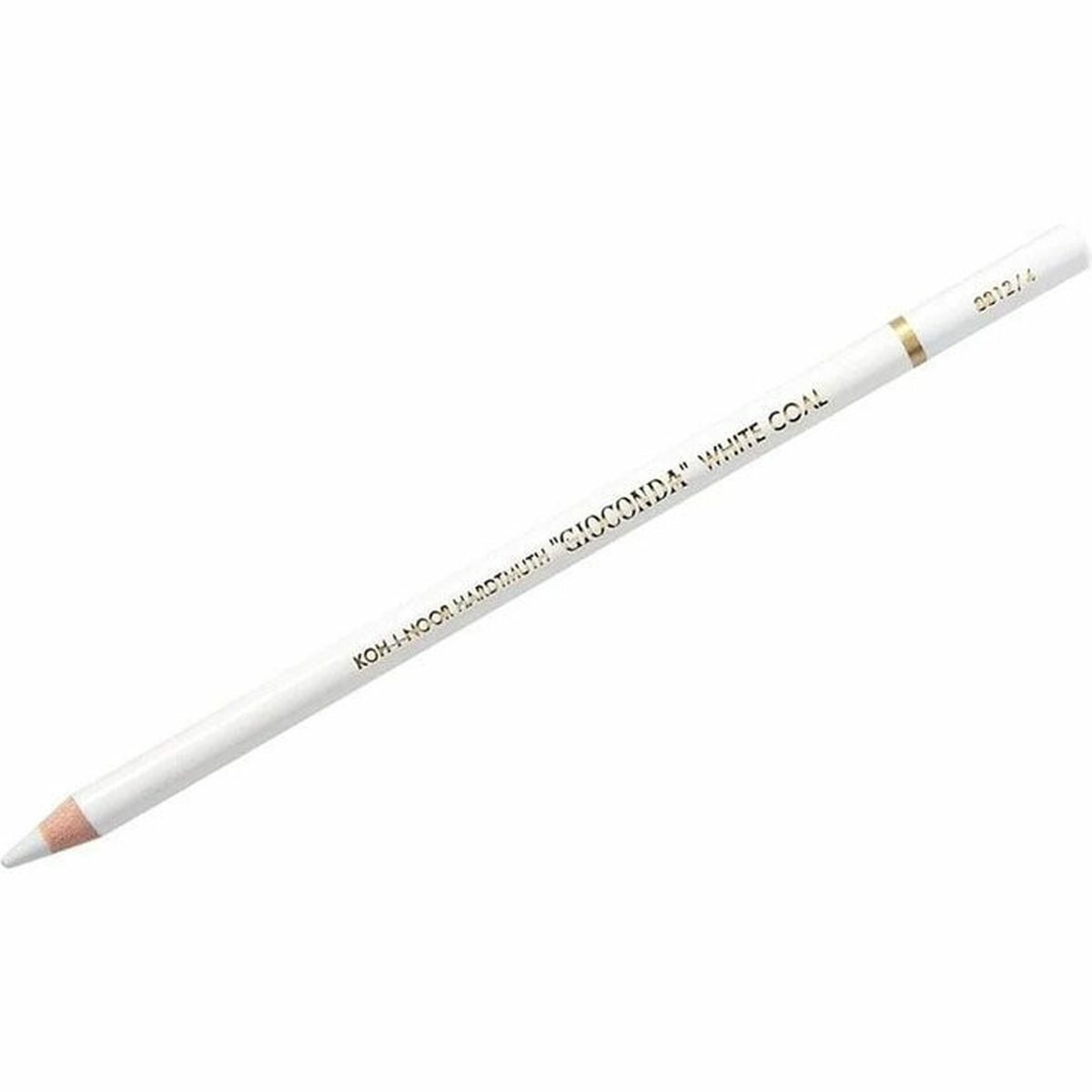 Уголь для рисования в карандаше Koh-I-Noor Gioconda Extra H, белый, заточенный (8812004003KS)