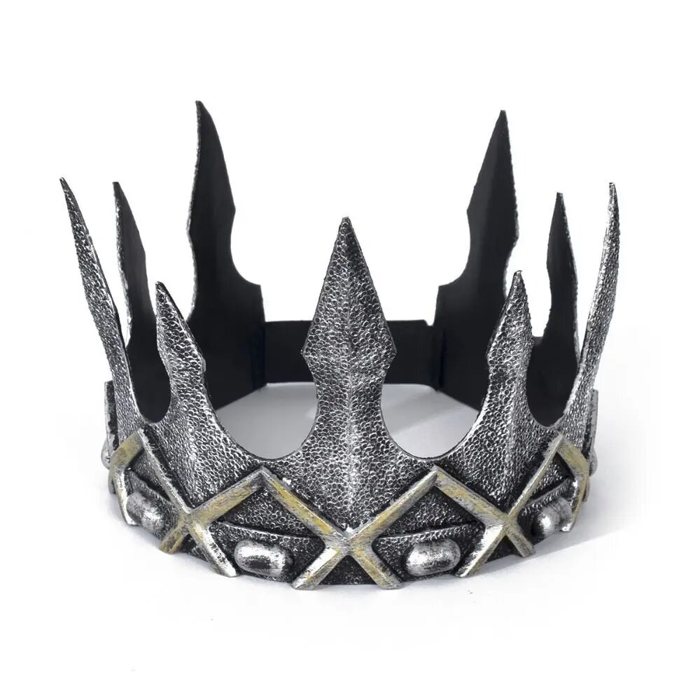 Королевская корона золотая/серебряная из полиэстера Серебряный, Silver