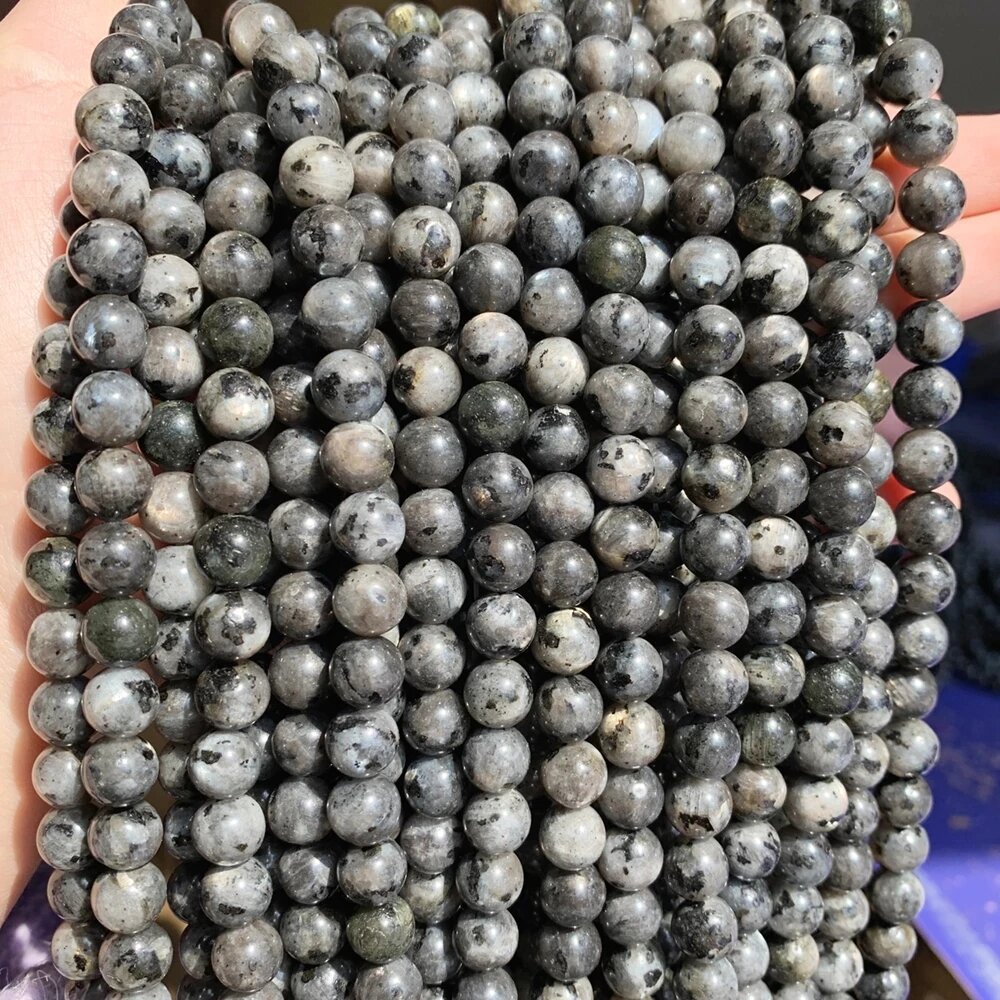 Бусины из черного оникса и агата TTUIJI 4-12 мм 10mm 37pcs, labradorite