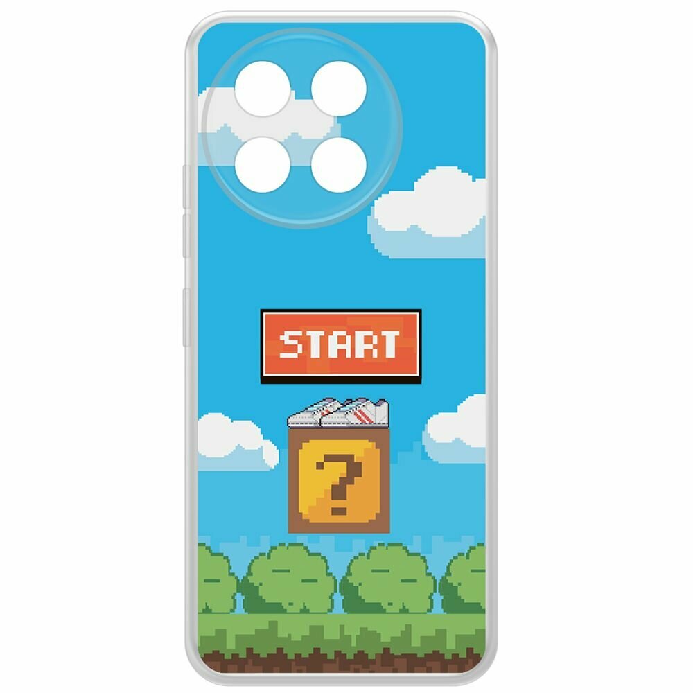 Чехол-накладка Krutoff Clear Case Кроссовки детские 8-Бит для TECNO Spark 30 Pro