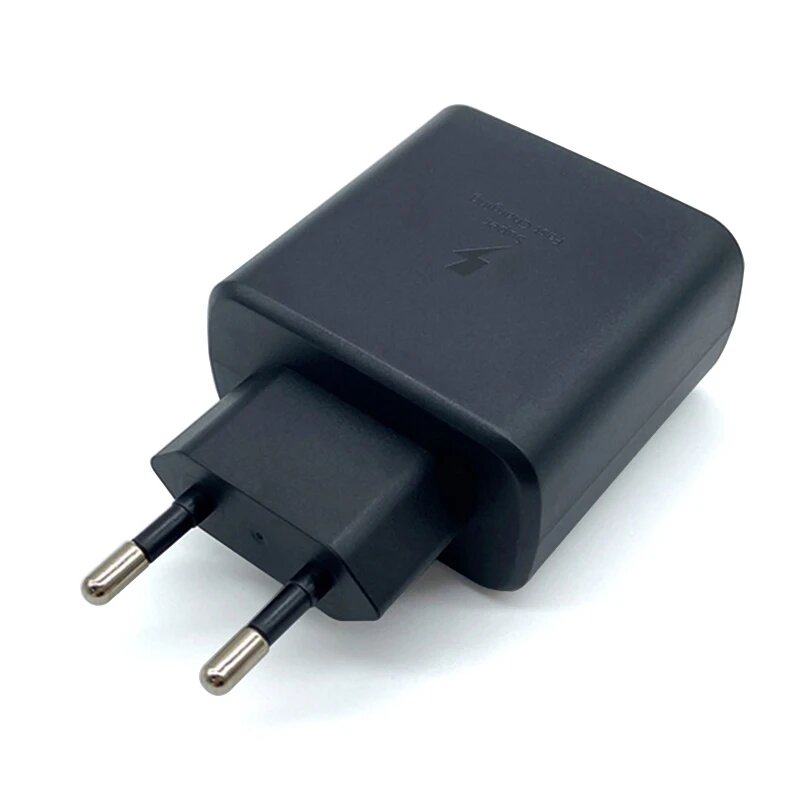 Супербыстрое зарядное устройство Samsung S25 s24 S23 Ultra 45 Вт PD3.0 Адаптер Black EU Adapter