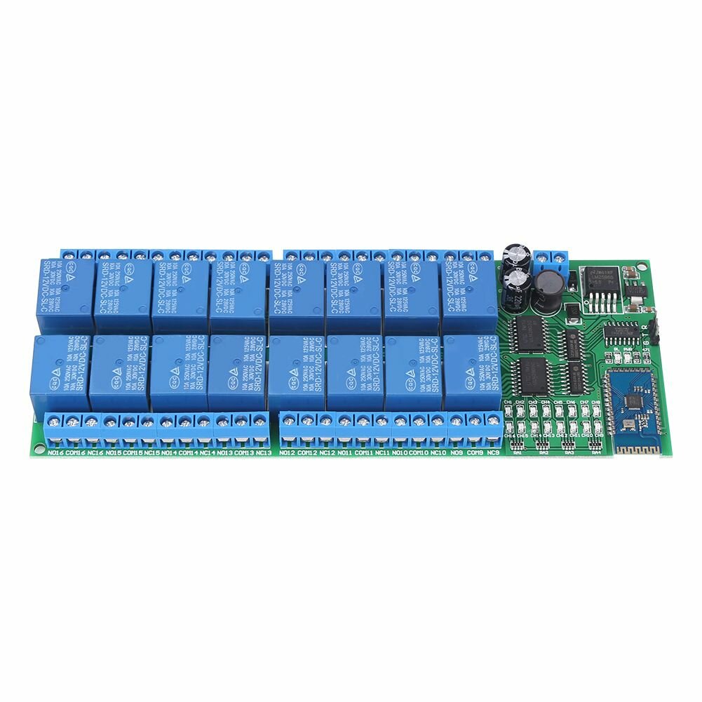 12V 16-канальная плата реле Bluetooth, беспроводной пульт