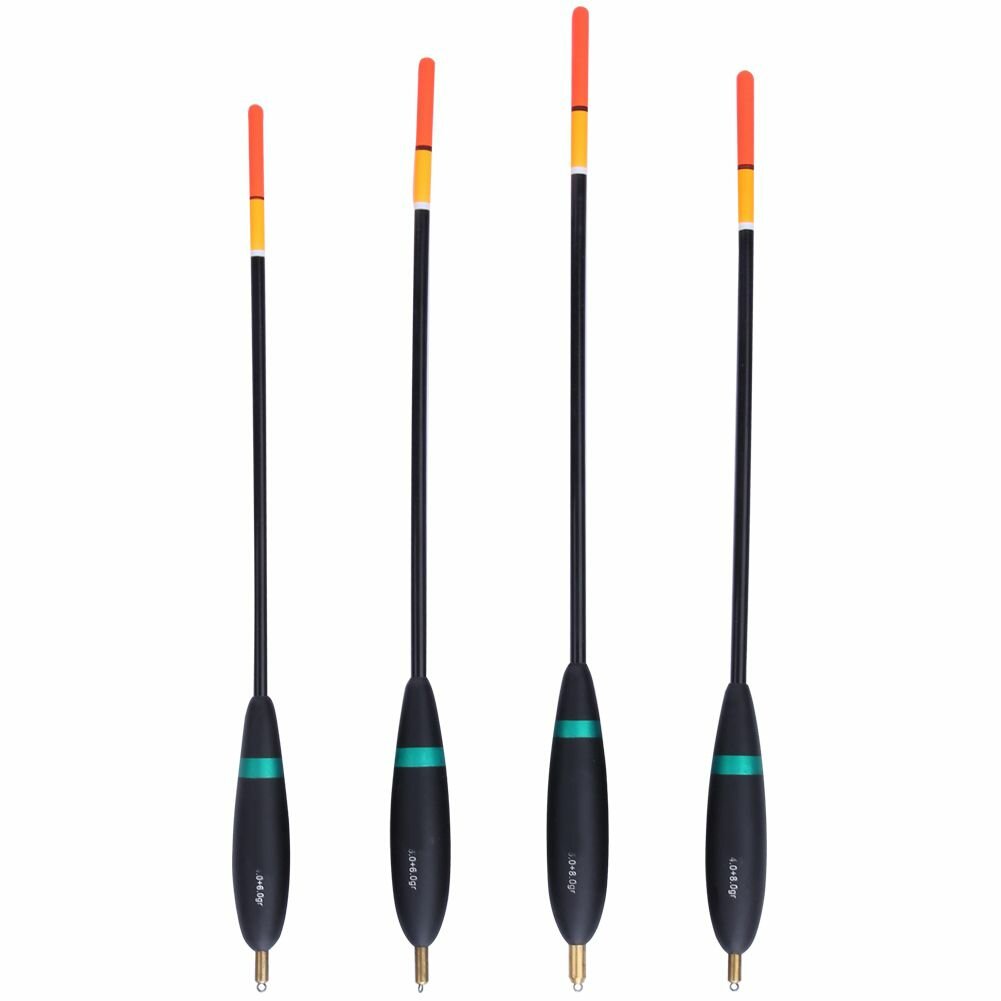 4 шт, вертикальный поплавок из бальзового дерева, медная головка с индикатором поклевки поплавка для рыбалки