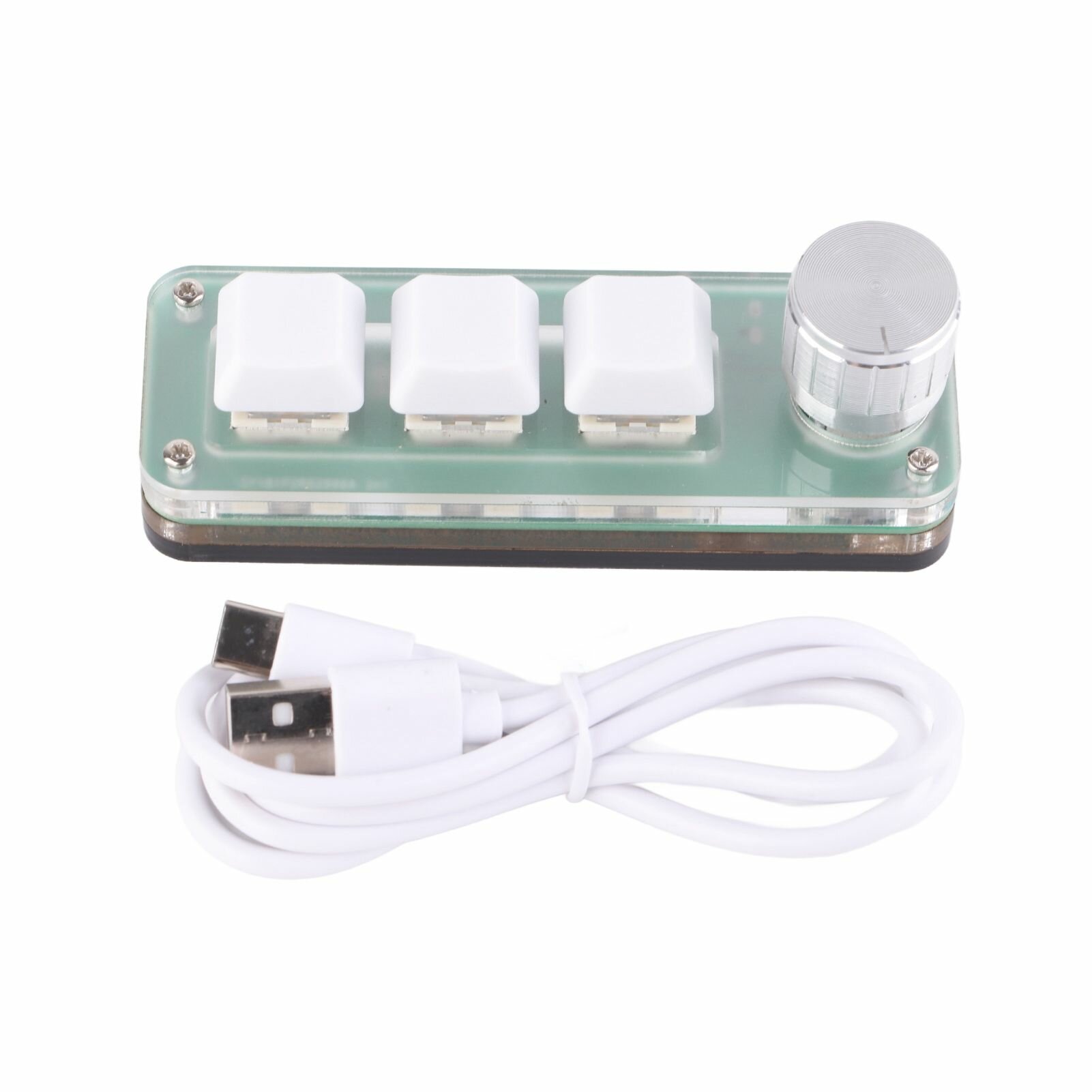 Клавиатура, 3 клавиши, USB, RGB, механическая, съемный кабель, для OSU