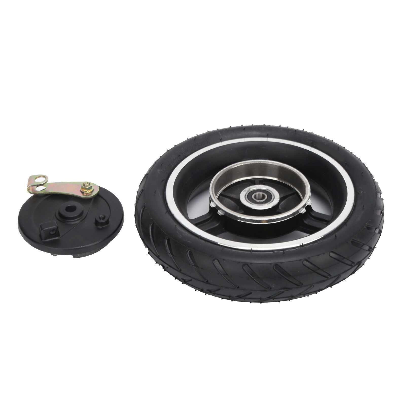 Колесо для электросамоката 8,5 дюймов, внутренняя камера и внешняя шина 8 1/2x2, барабанный тормоз. Аксессуары для электросамоката.