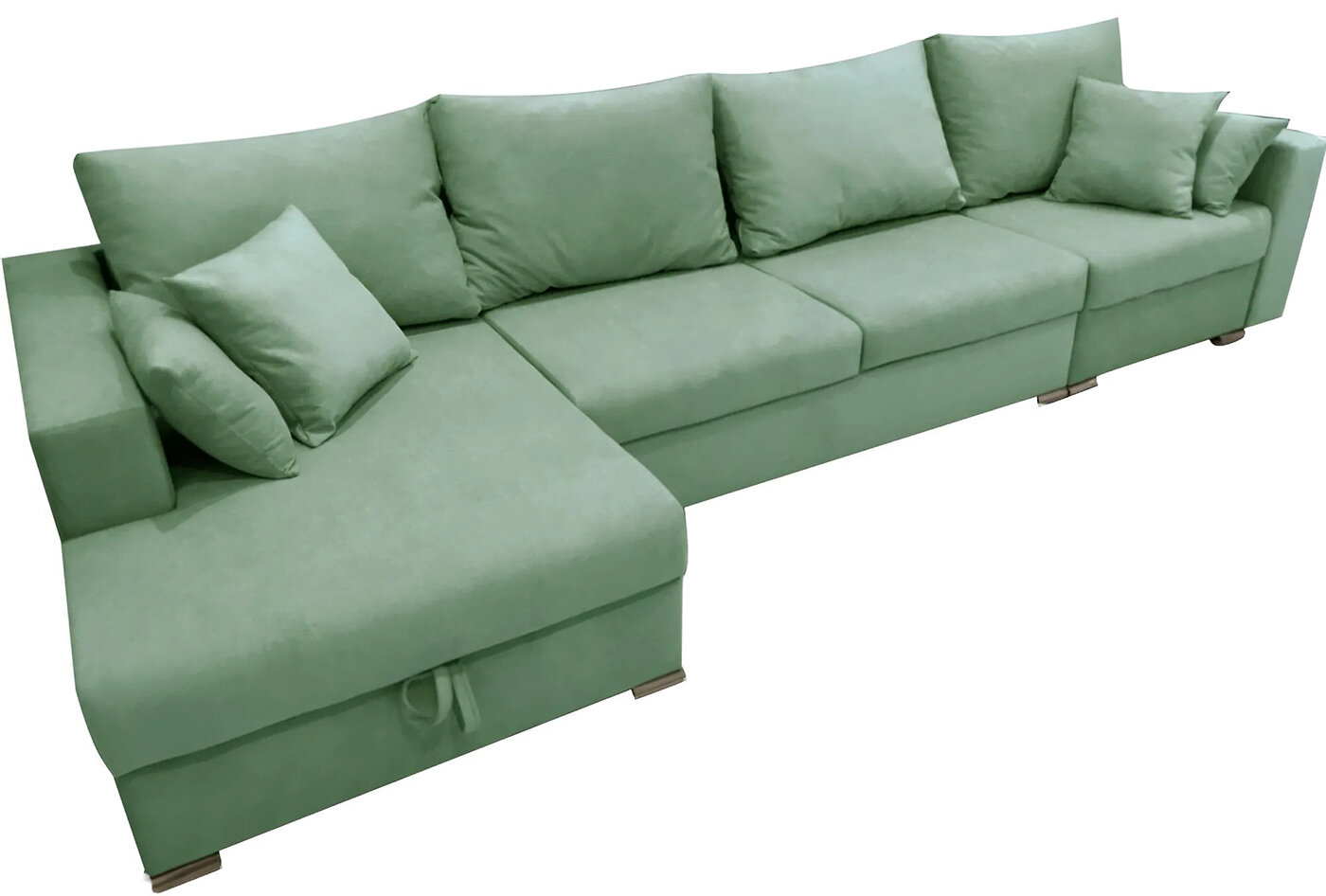 Угловой диван Манхэттен плюс, ткань велюр Vivaldi 09, раскладной