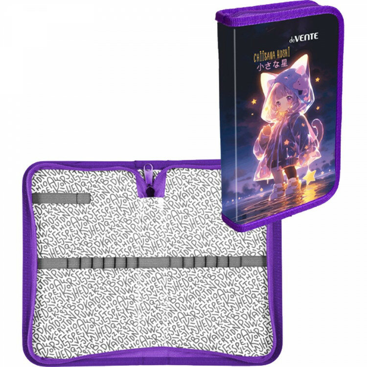 Пенал 1 отделение (deVente) Chiisana Hoshi 205х120мм тиснение фольгой арт.7010512