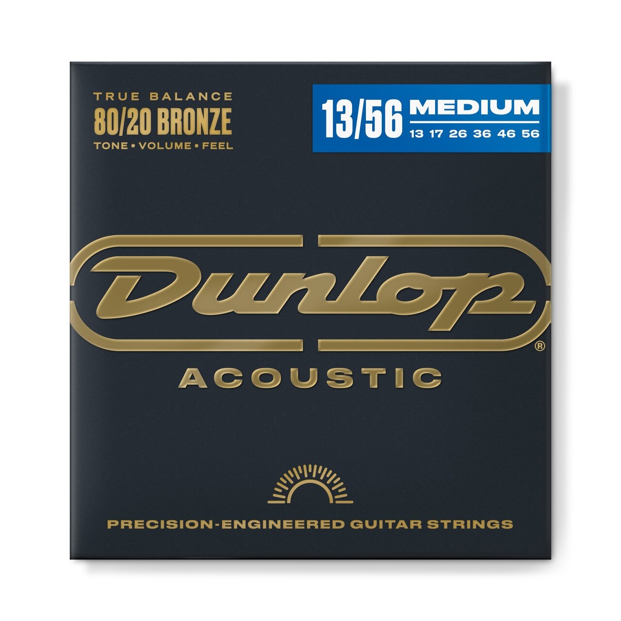 Струны для акустической гитары Dunlop Bronze 80-20 DAB1356 13-56