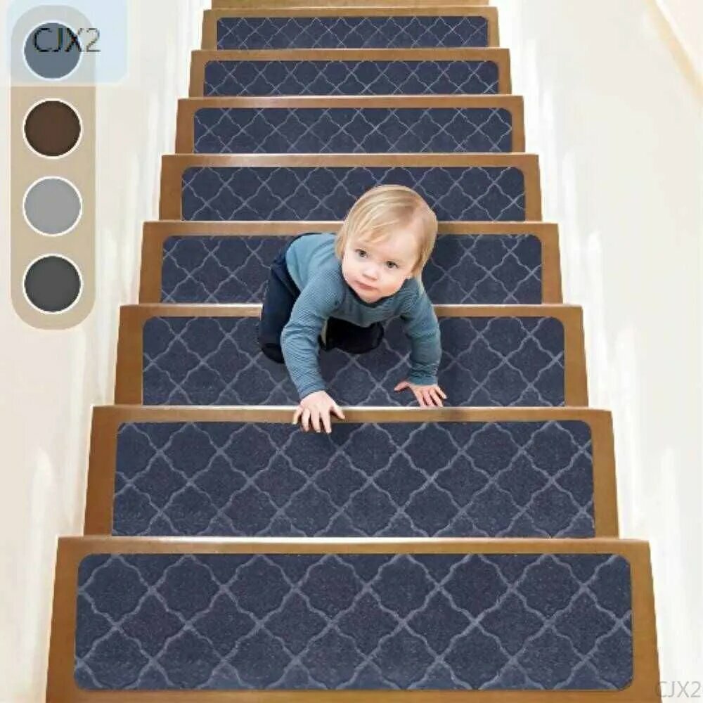 Коврик для ступеней, коврики для лестницы на ступени, 15 штук, 0.21 x 0.76 м