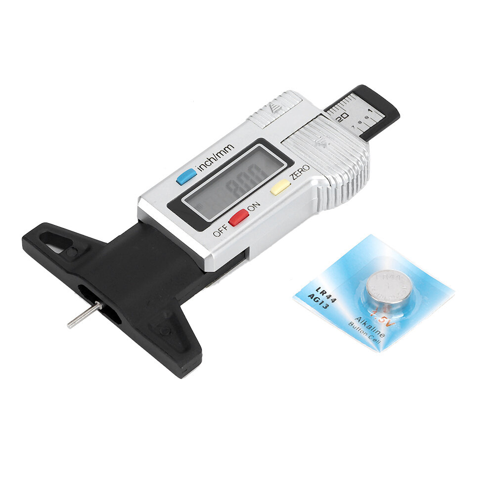 Измеритель глубины протектора шин 0-25.4 мм / 1 in, белый