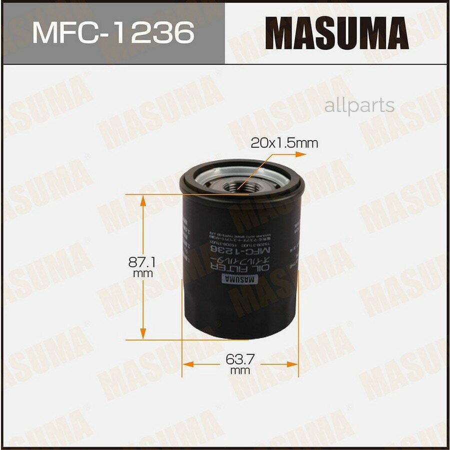 MASUMA MFC1236 фильтр масляный