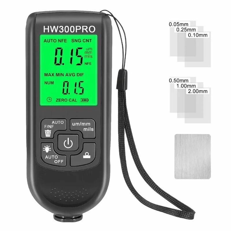 (1шт) измеритель толщины покрытия HW-300PRO-белый