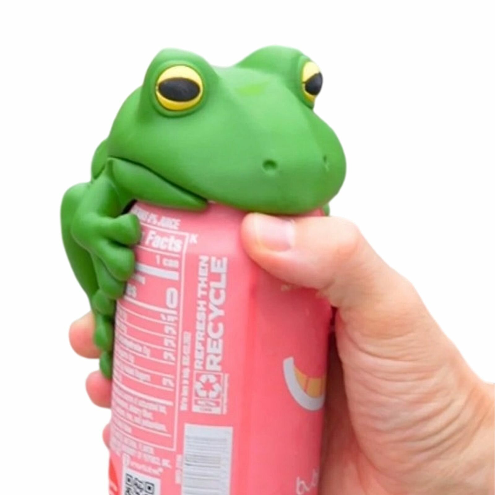 Многоразовые крышки для газированных напитков и пива с принтом в виде лягушек - подарок любителей