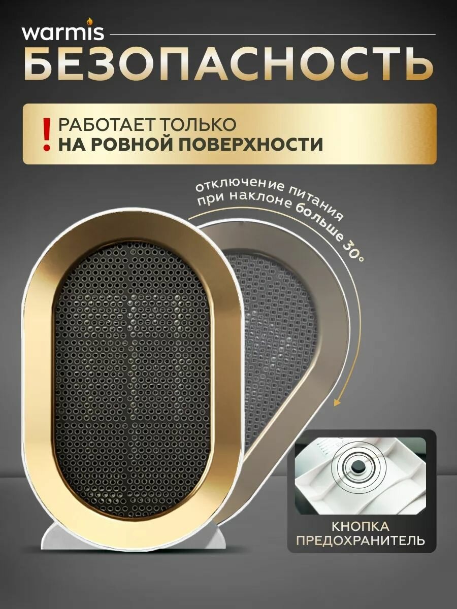 Обогреватель тепловентилятор РТС 1200Вт — фото 1