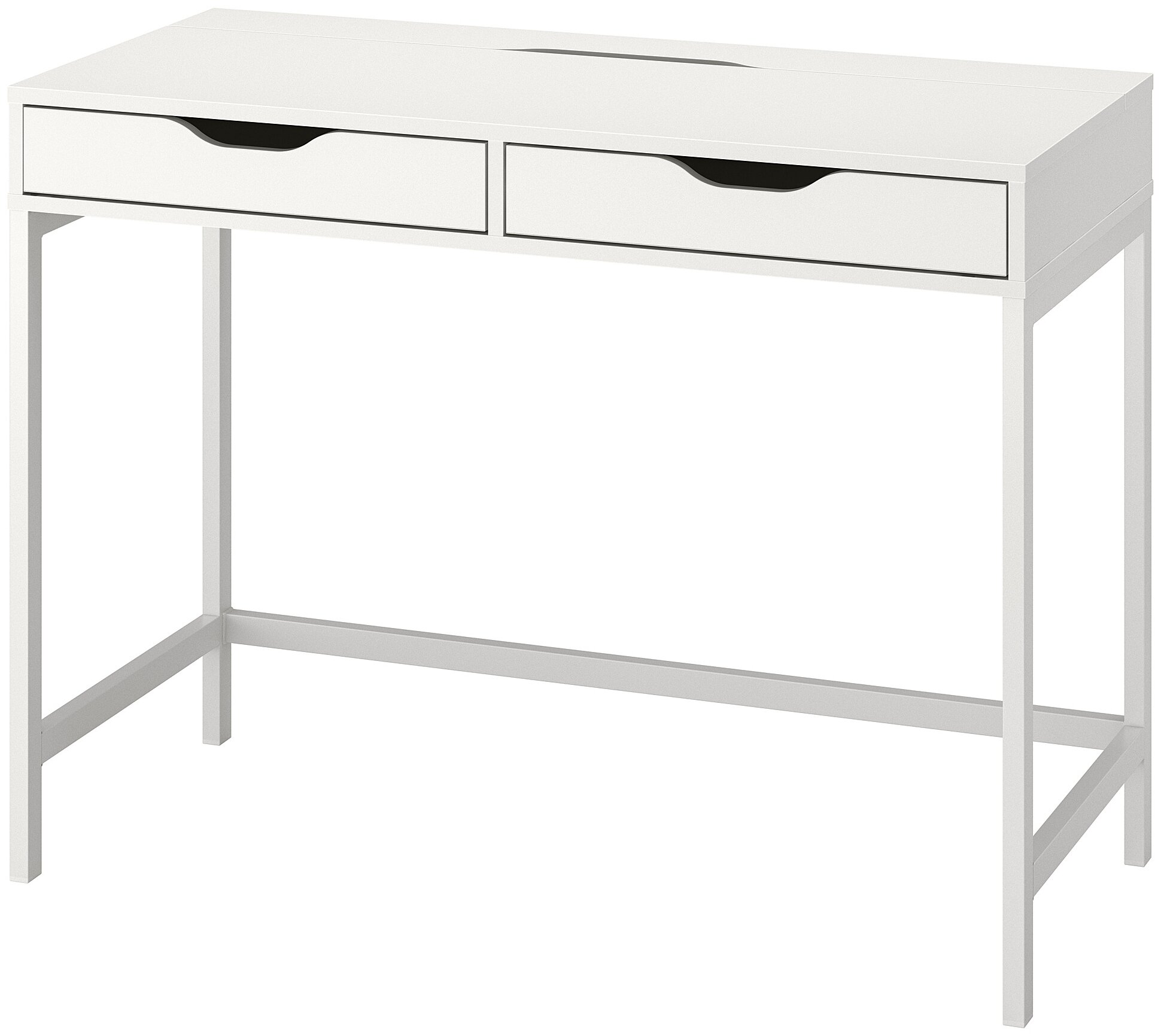 Письменный стол алекс, икеа, IKEA, ШхГхВ: 100х48х76 см, цвет: белый