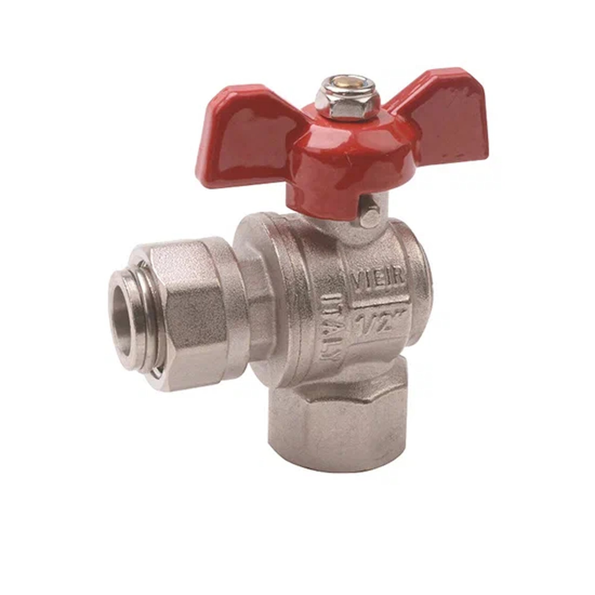 Кран шаровой угловой с накидной гайкой 1/2" VERS52
