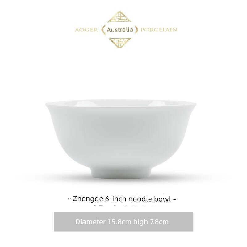 Элитные тарелки и миски с подглазурной росписью, керамические миски для еды из высококачественной белой глины из