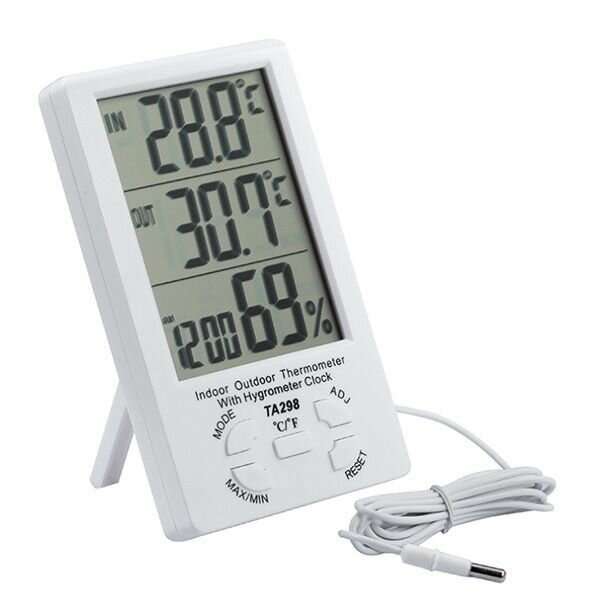 Домашняя метеостанция: термометр, влажность, часы