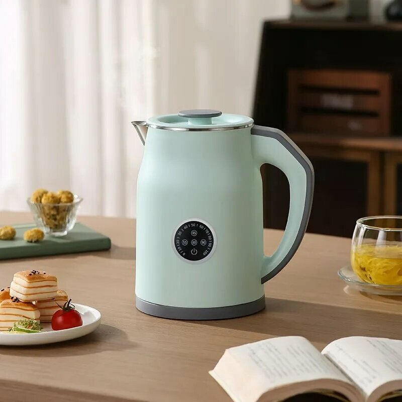 Электрический чайник Glass Kettle Electric, серый, светло-зеленый