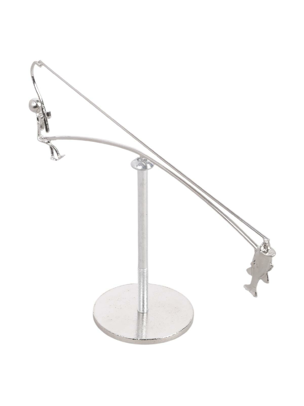 Скульптура Kinetics Fishing Sculpture, настольное украшение, подарок