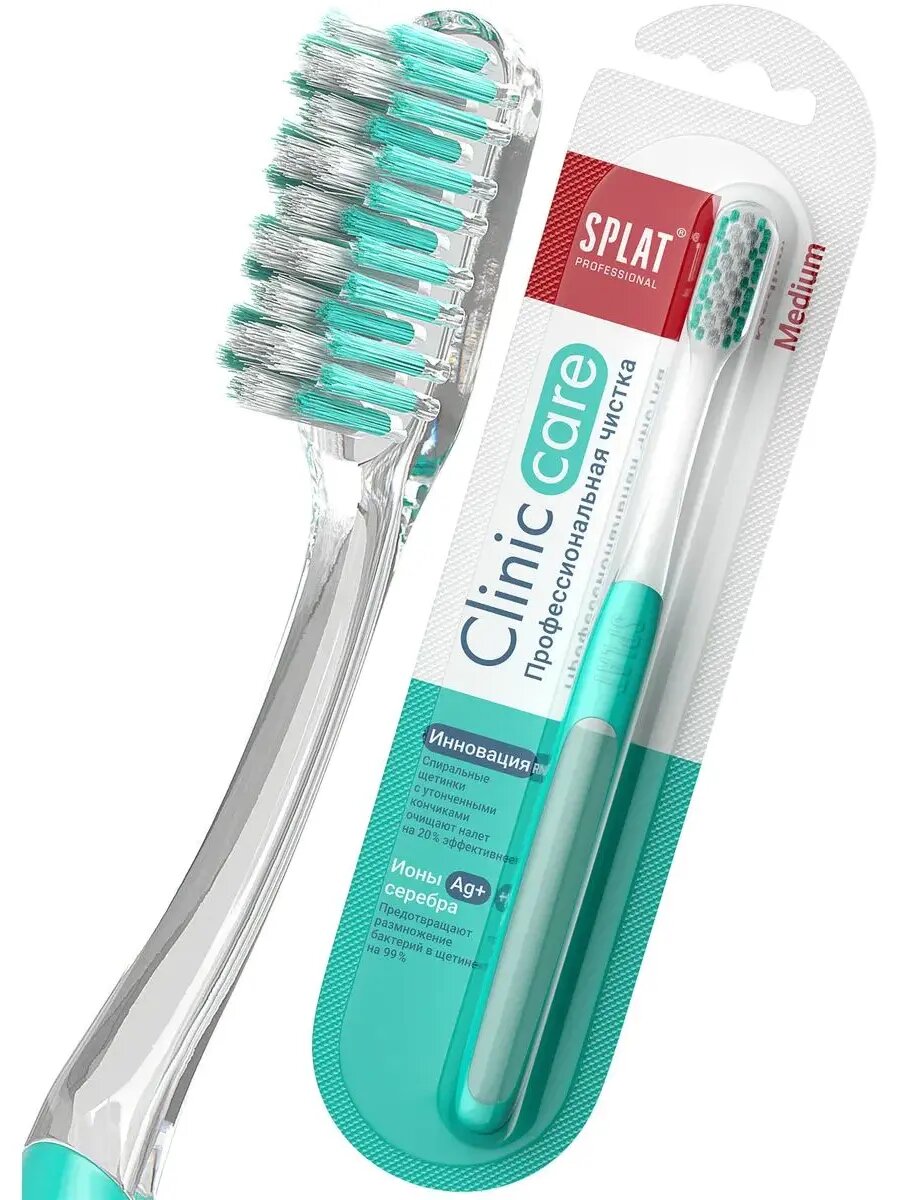 Сплат з/щетка Professional Clinic care/Medium (Зеленый)