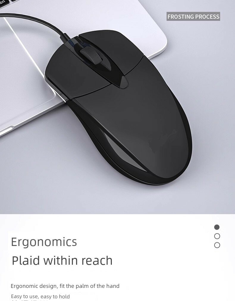 Бесшумная мышь Silent 3.2m 5m с удлиненным кабелем для двух компьютеров, проводная мышь с плоским USB-разъемом для