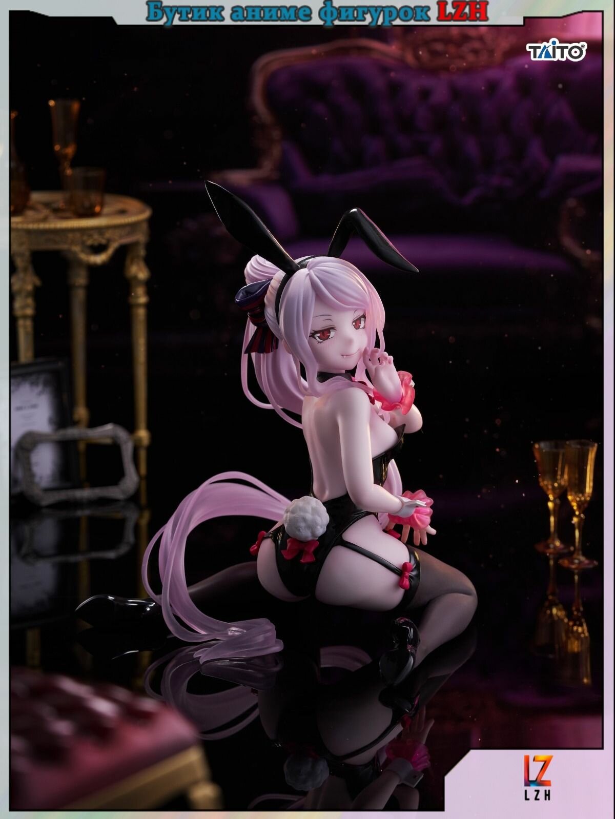 Аниме фигурка taito desktop cute Шаллтир(Shalltear Bloodfallen) из "Overlord" в BiCute Bunnies 13см (LZH)