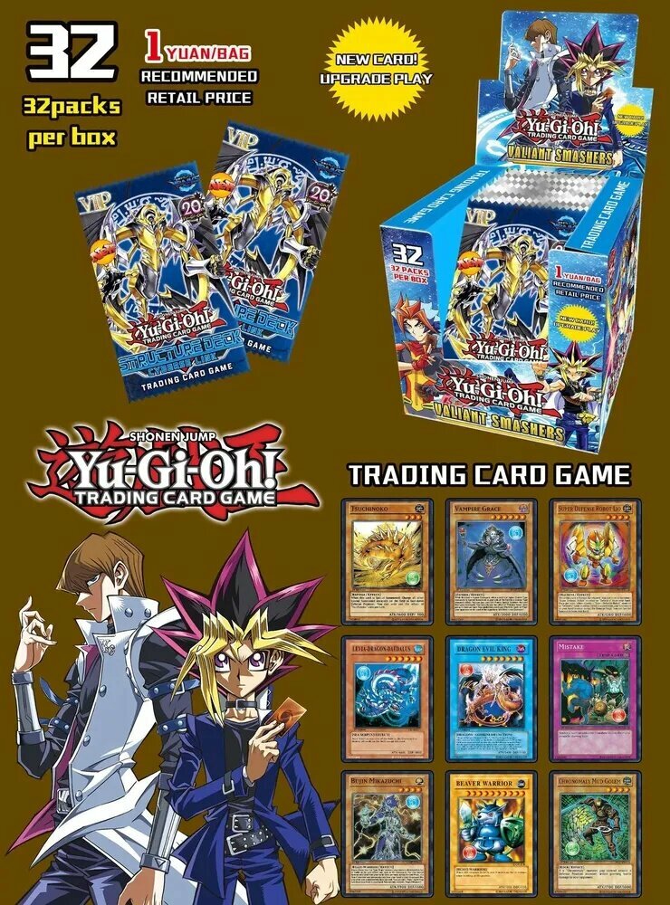 Набор карт Yu-Gi-Oh! - 32 шт, коллекционные карты для игры и коллекционирования