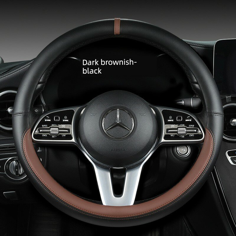 Чехол на руль из кожи Наппа, нескользящий, впитывающий пот, ультратонкий чехол на руль для мужчин и женщин, новый